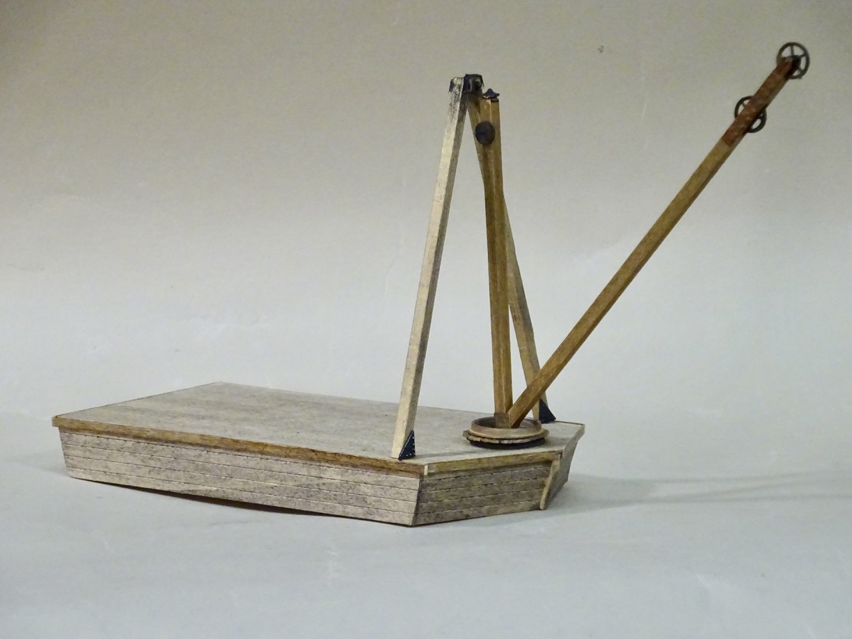 Model Railroad Minutiae: Dredge barge model start