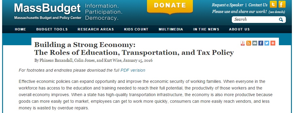 Franklin Matters: MassBudget: Building a Strong Economy: The Roles of ...