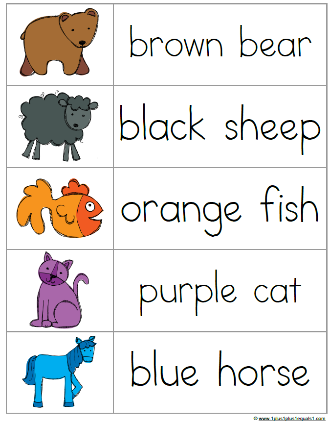 Arteagabeitia speaks in English!!: Brown bear, brown bear (vocabulary)