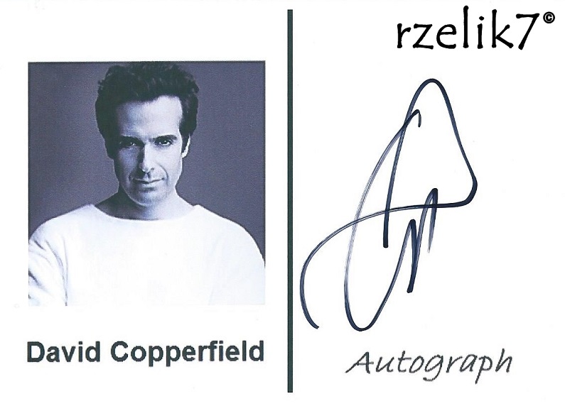 rzelik7 - autografy (autographs collection): David Copperfield