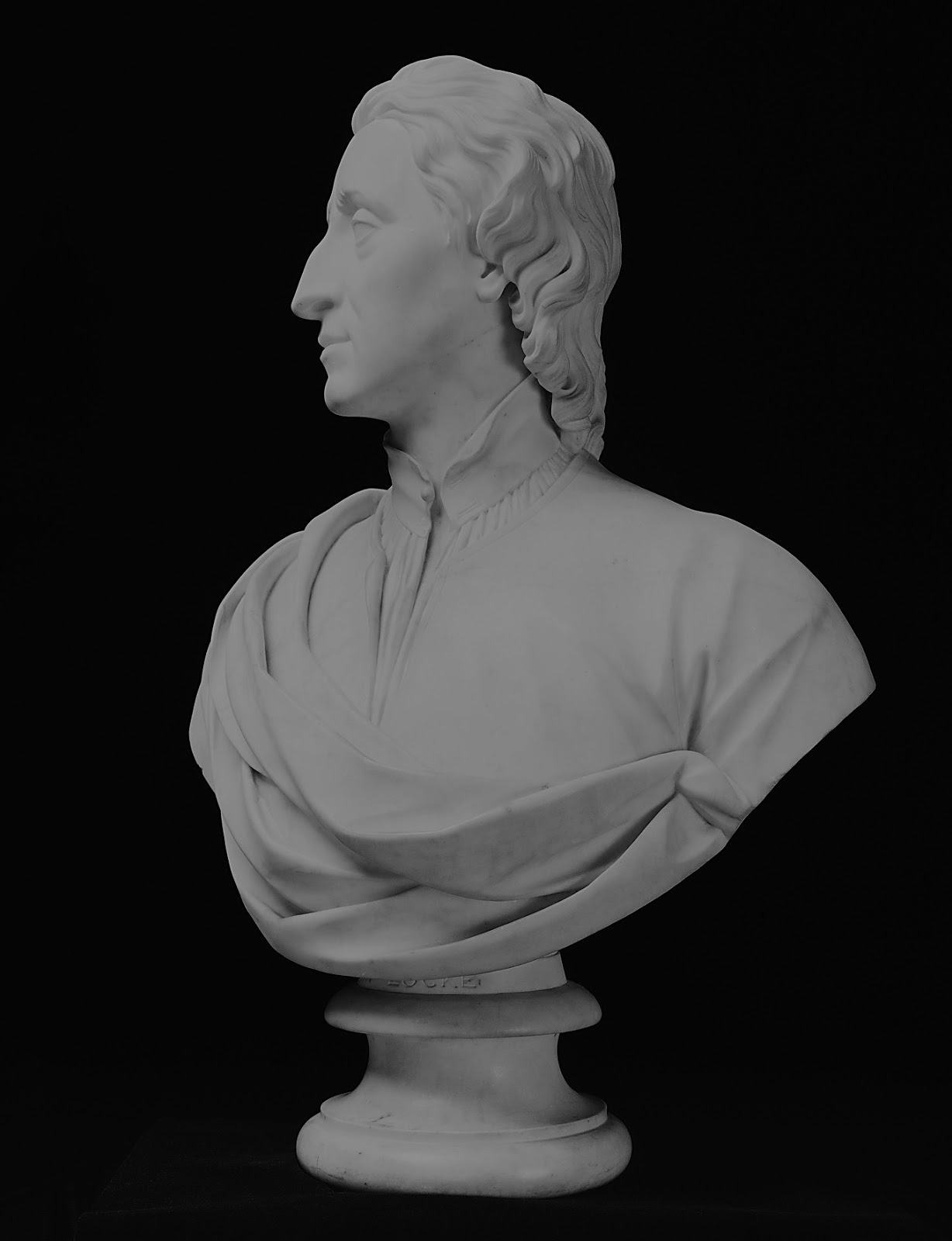 Bath, Art and Architecture: Bust of Locke from Queen Caroline's ...