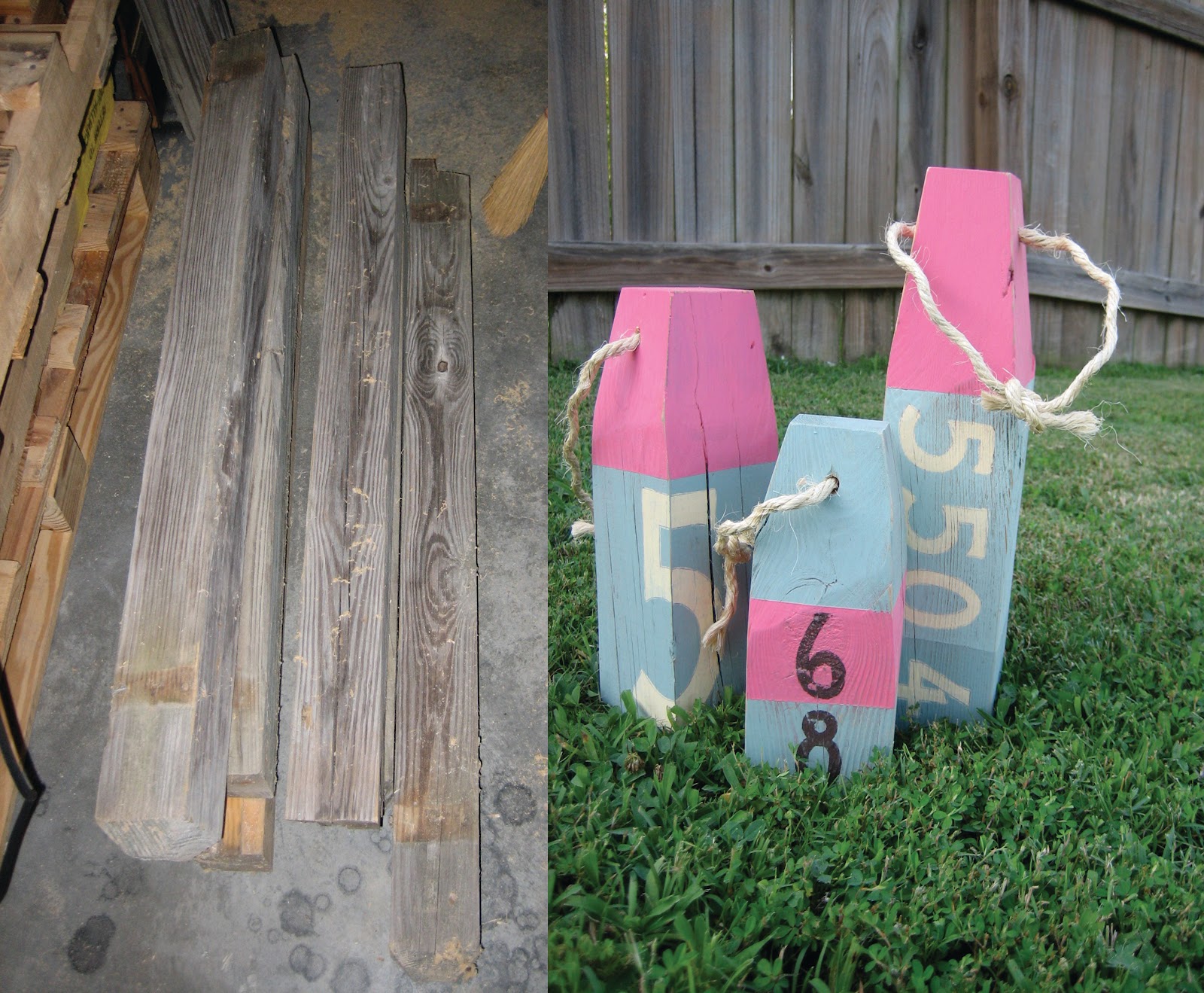 DIY Weathered Wood Beach Buoys | The Turquoise Home