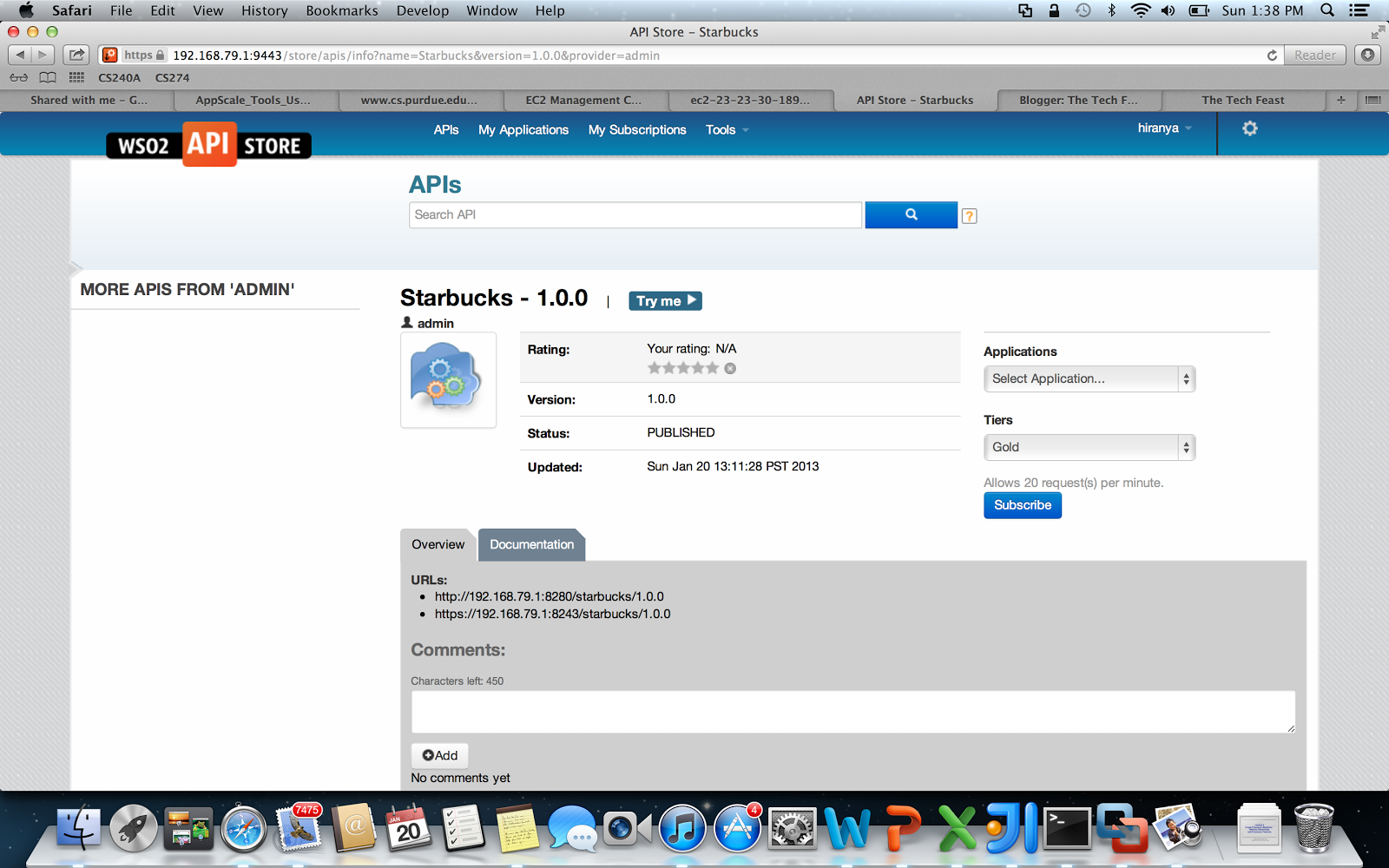 The Tech Feast: On Premise API Management for Services in the Cloud