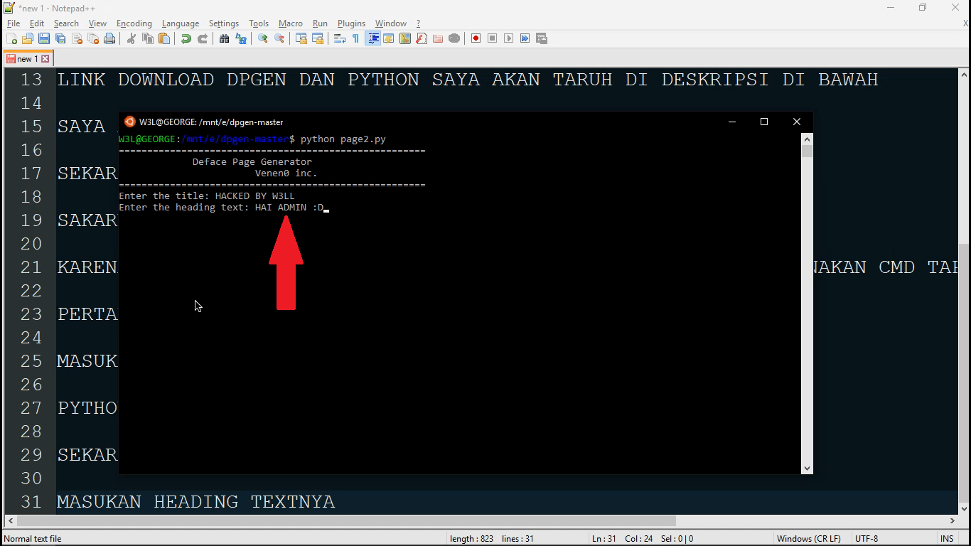 Cara membuat script deface keren dengan mudah