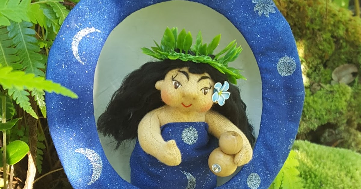 Magical Hawaiian Menehune Dolls: Hina, Moon Goddess of Hawaii