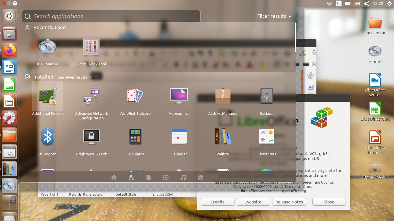 Ubuntu Unity Focal Fossa
