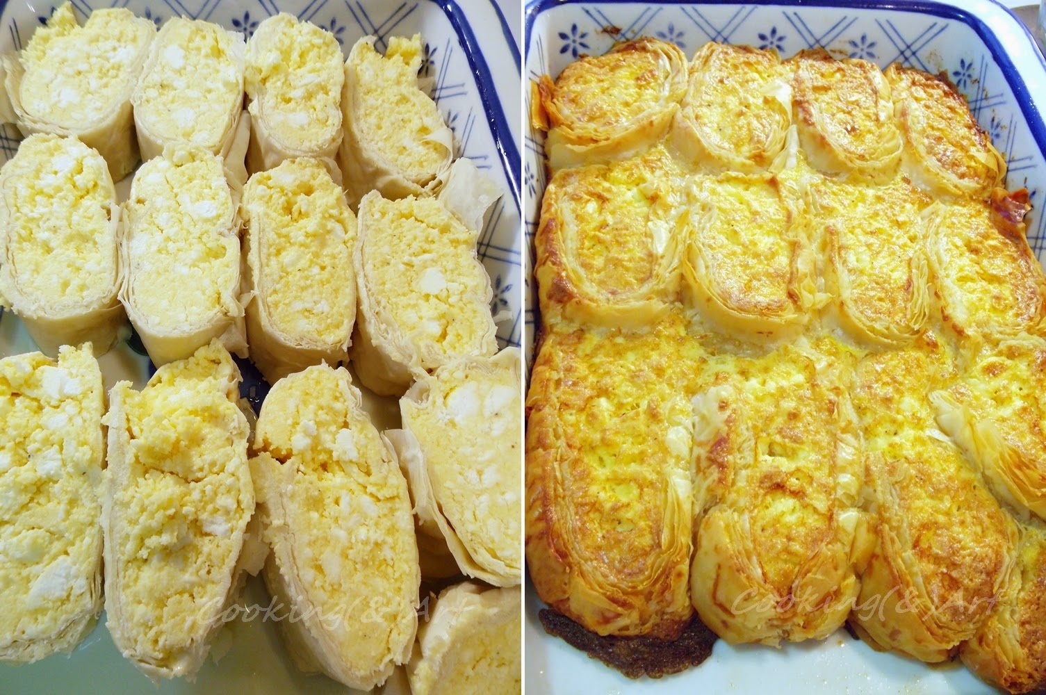 Ρολό τυρόπιτας / Cheese pie roll - Cooking & Art by Marion