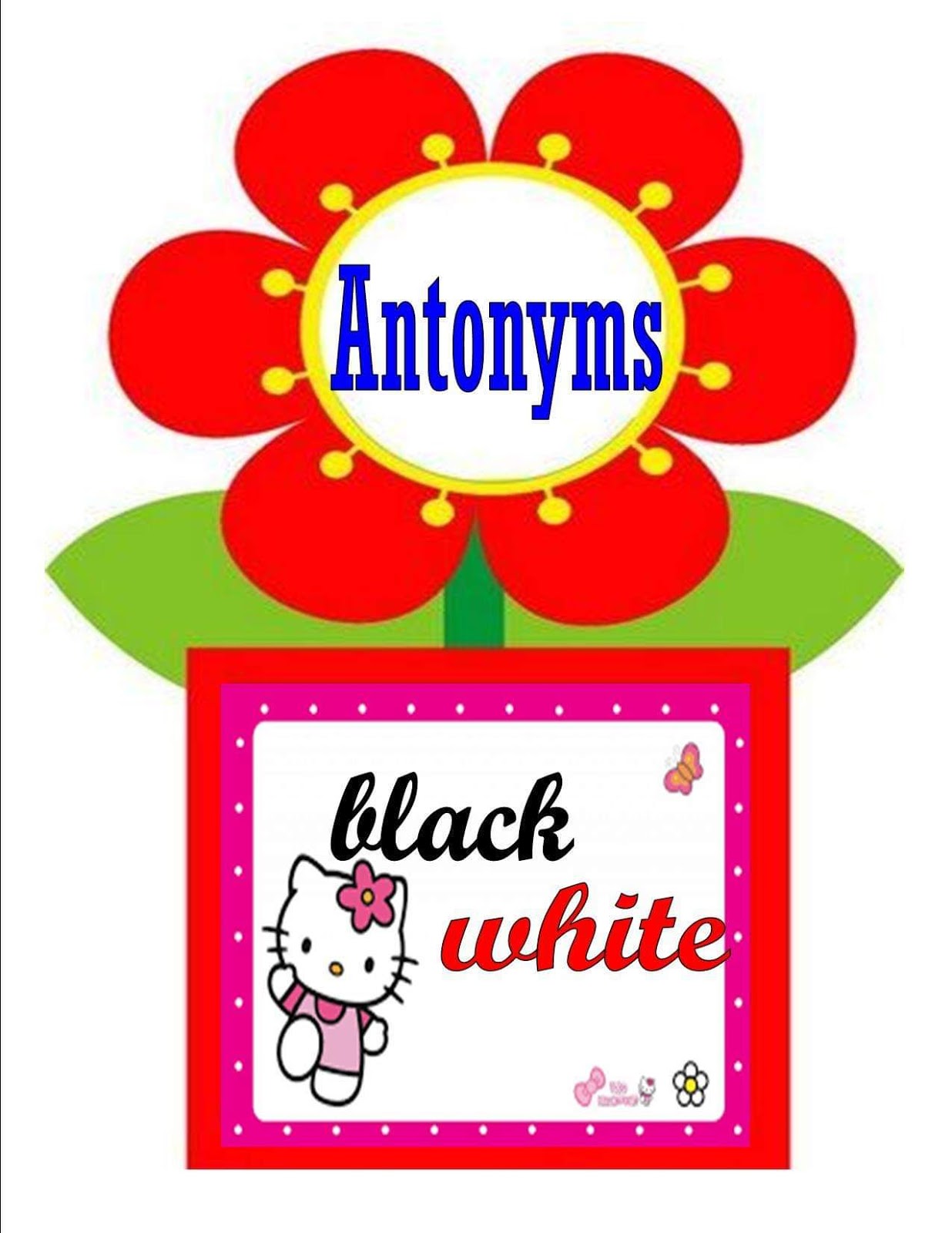 Teacher Fun Files Antonym Flashcards 2