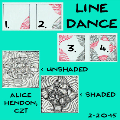 Alice Hendon: Line Dance Tangle Pattern