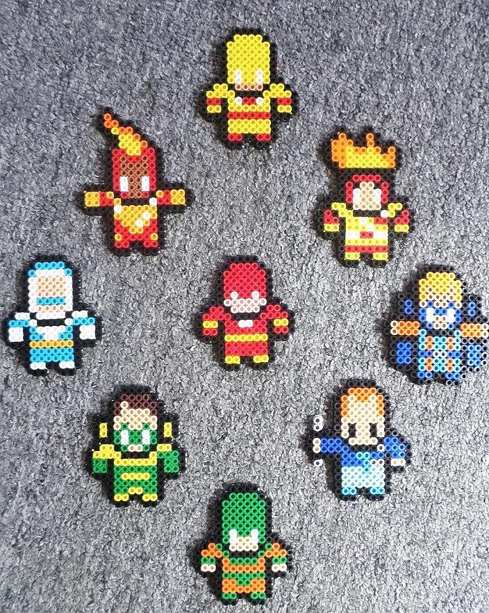Long Black Fingers : Flash & Rogue Gallery Perler Beads