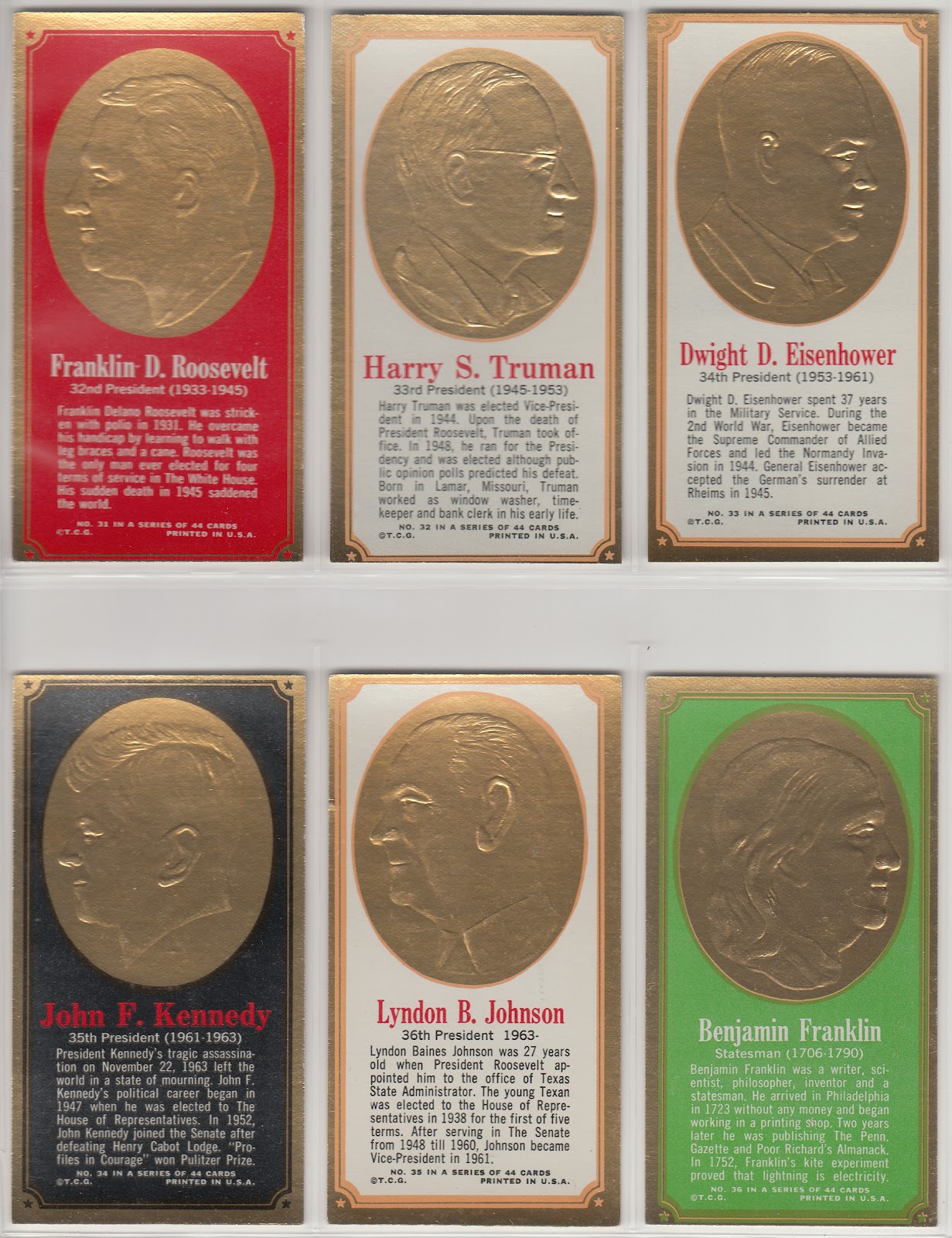 Dodgers Blue Heaven: Collection: 1965 Topps Presidents and Famous ...