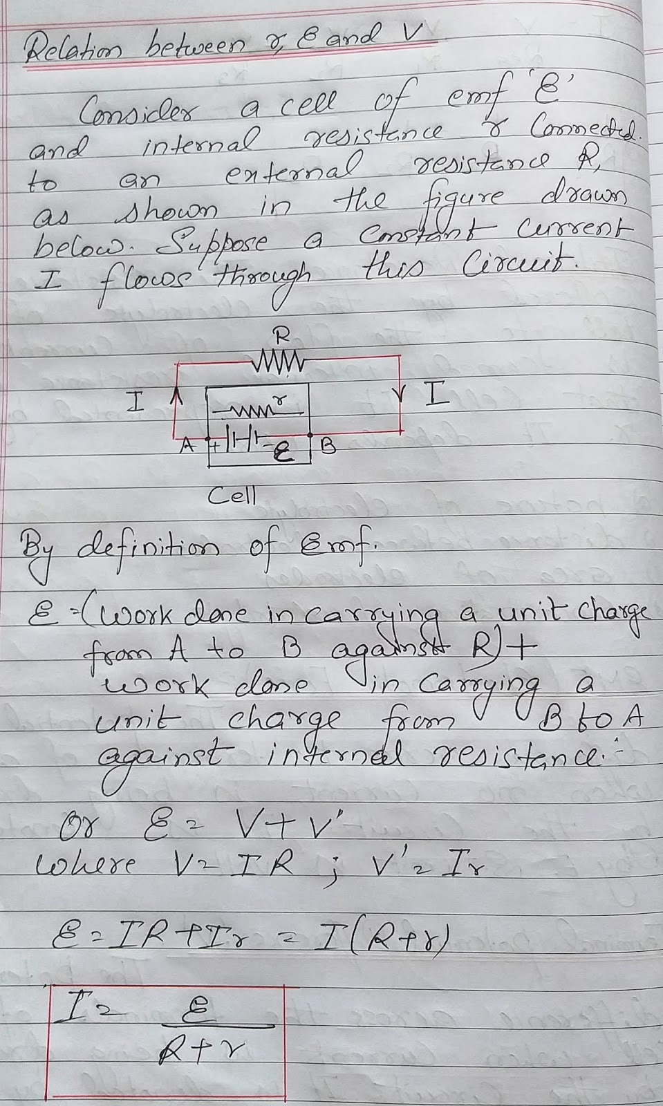 Students Corner 1112: internal resistance