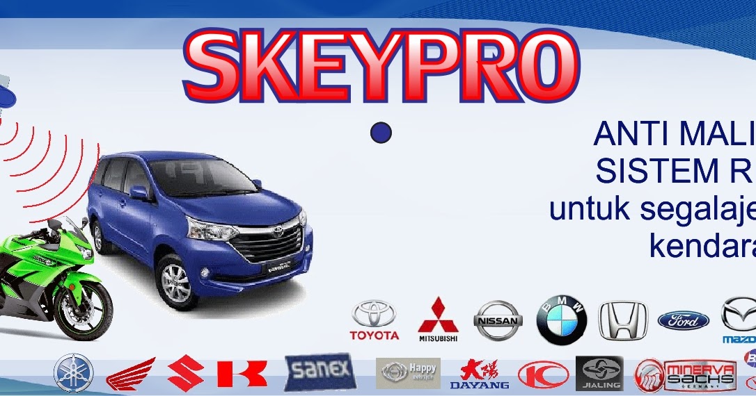 alarm motor remot android BEPRO, sensor sentuh, Smart key, flasher ...