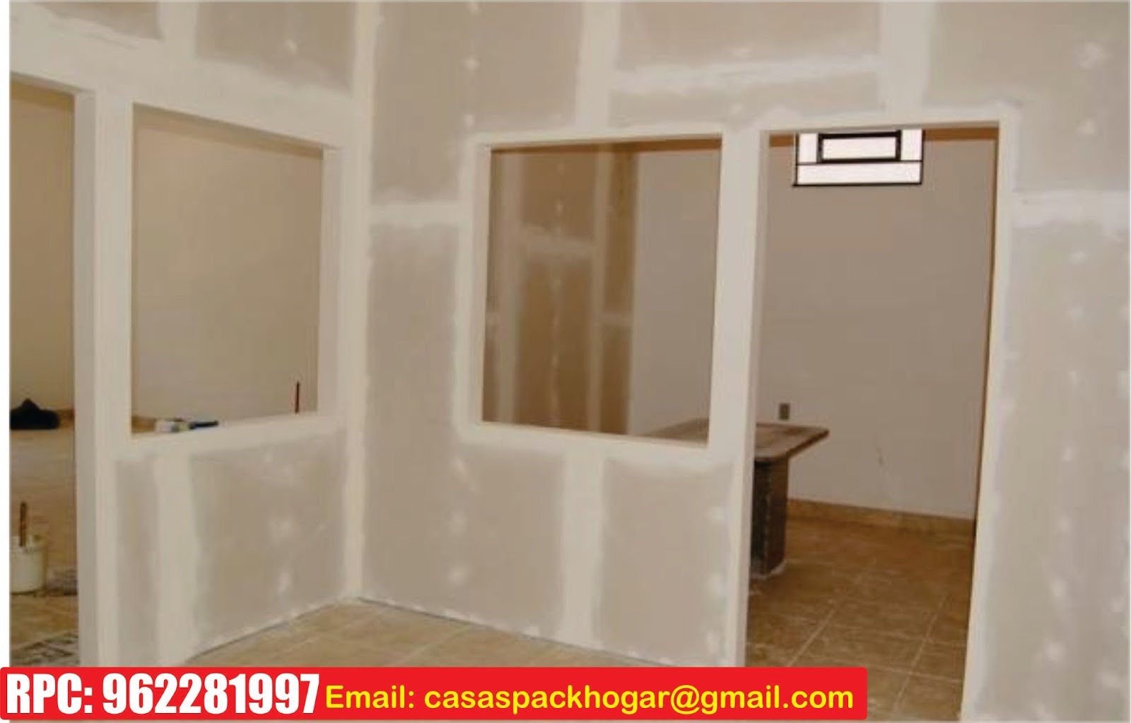 Divisiones en drywall - PACKHOGAR