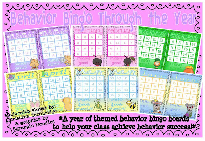 Welcome to the UNI-corner: Yippie! BINGO! {Behavior BINGO, that is!}