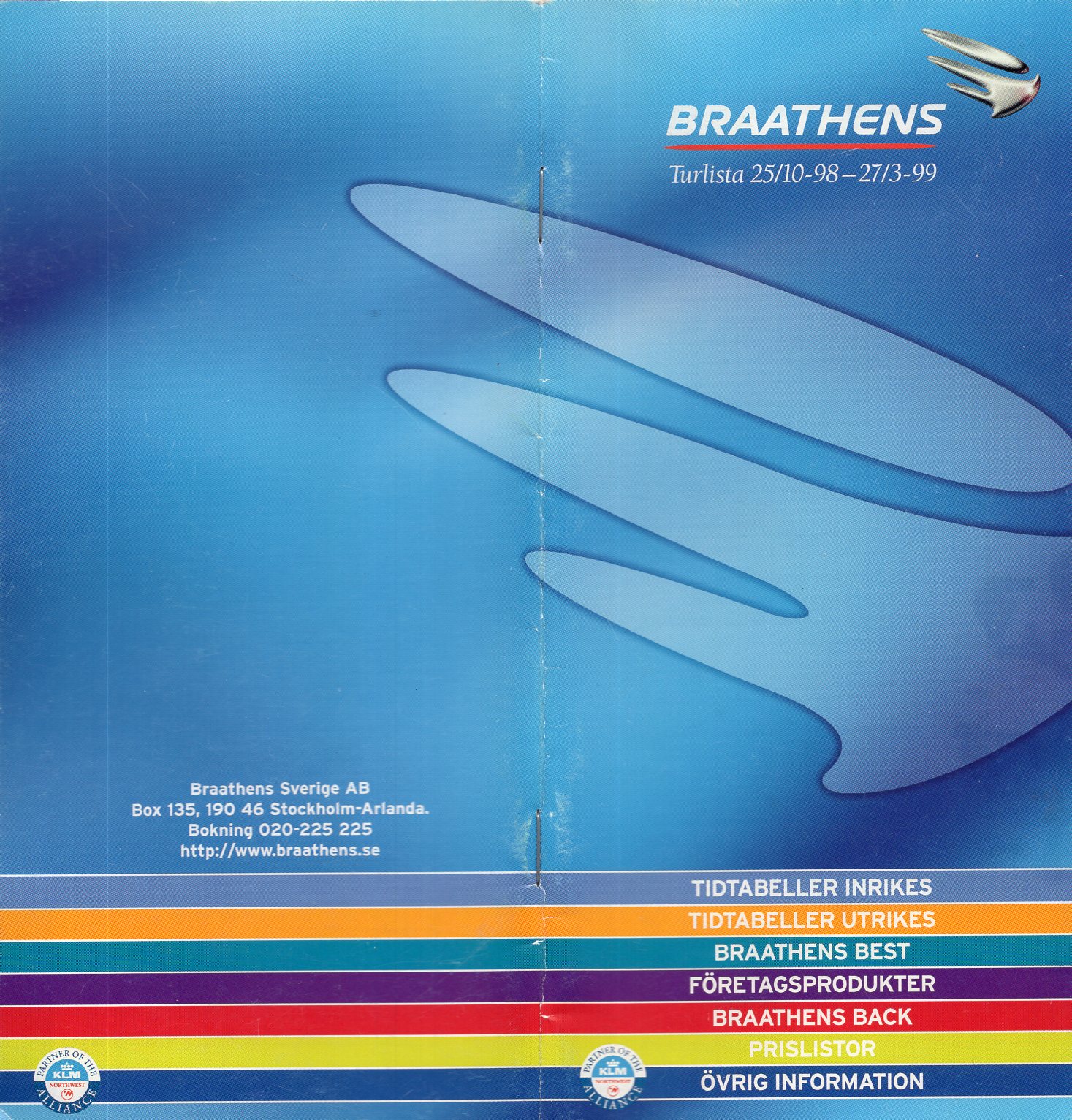 Airline memorabilia: Braathens Sverige (1998/1999)