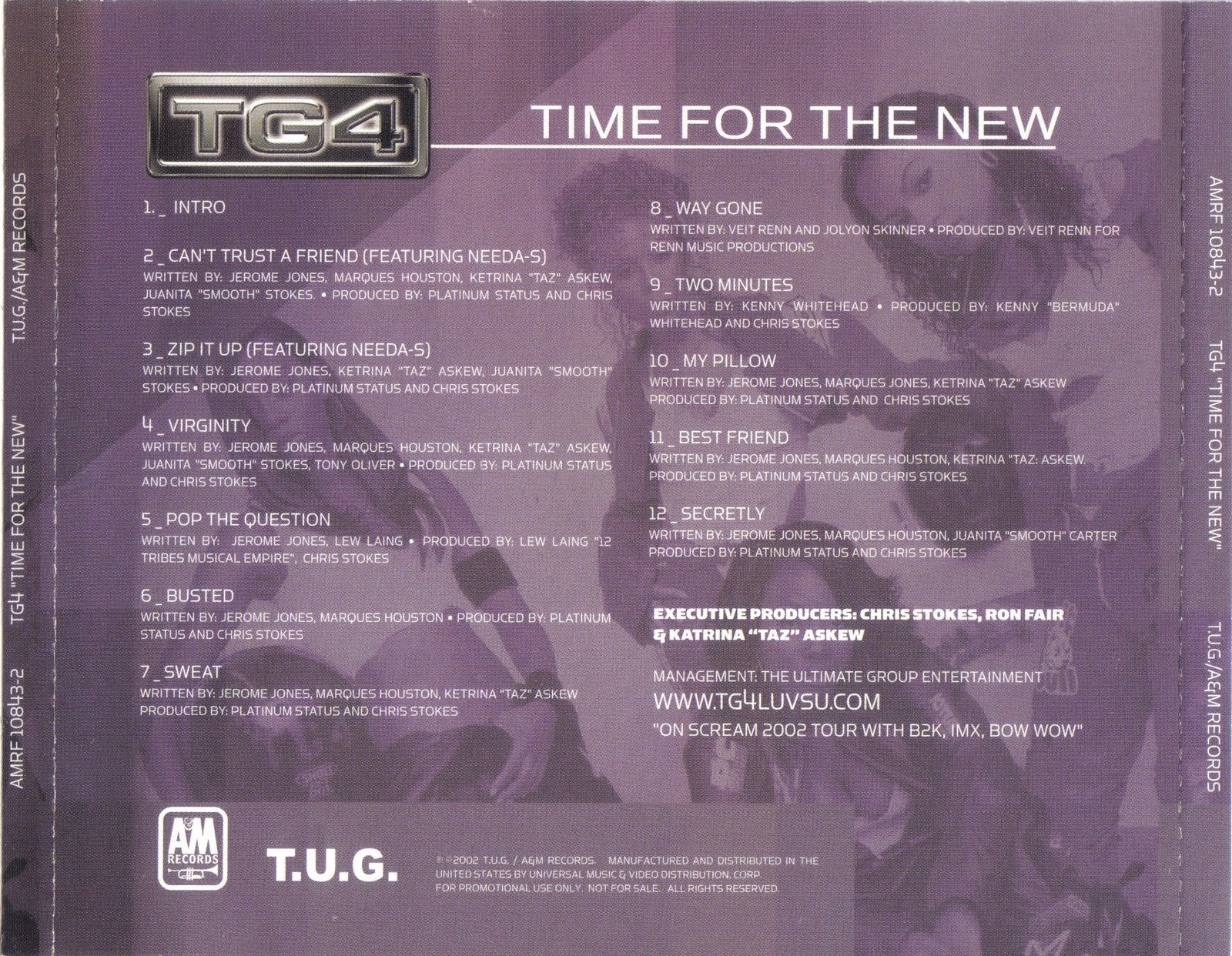 DJ RICHI.COM: TG4 - TIME FOR THE NEW (ADVANCE CD) 2002