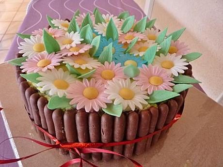 gateau bouquet de fleurs - Amour De Cuisine