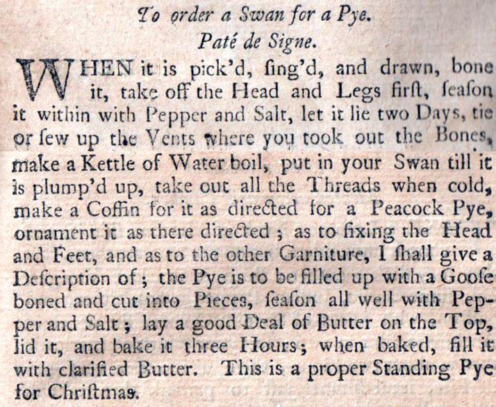 Food History Jottings: A Swan Supper on the Thames