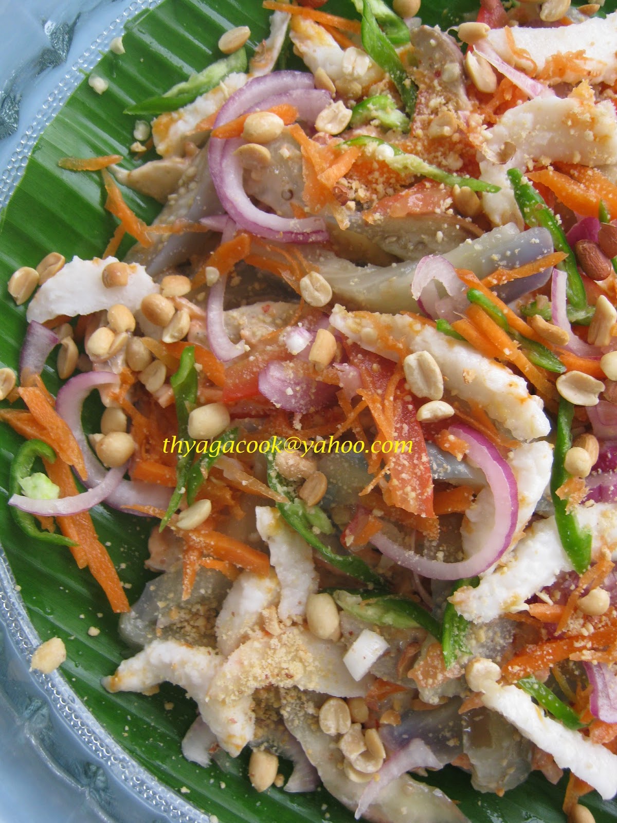 DAUN KARI Masakan Malaysia.....: KERABU TERUNG UDANG BERMAYONNAISE