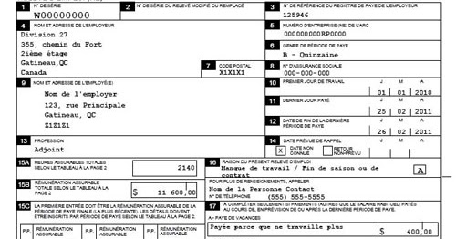 Comment Remplir Un Relevé D'emploi En Quebec Canada ~ comment remplir
