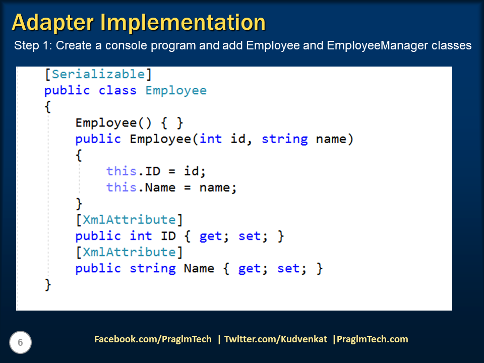 Sql Server Net And C Video Tutorial Adapter Design Pattern Slides