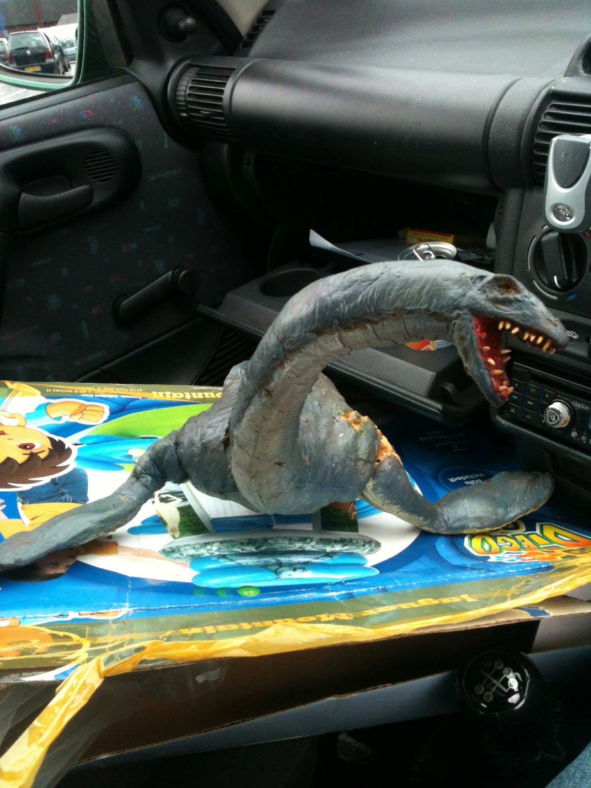 Lee's Stop Motion Monster Land: Stop Motion Plesiosaurus puppet.