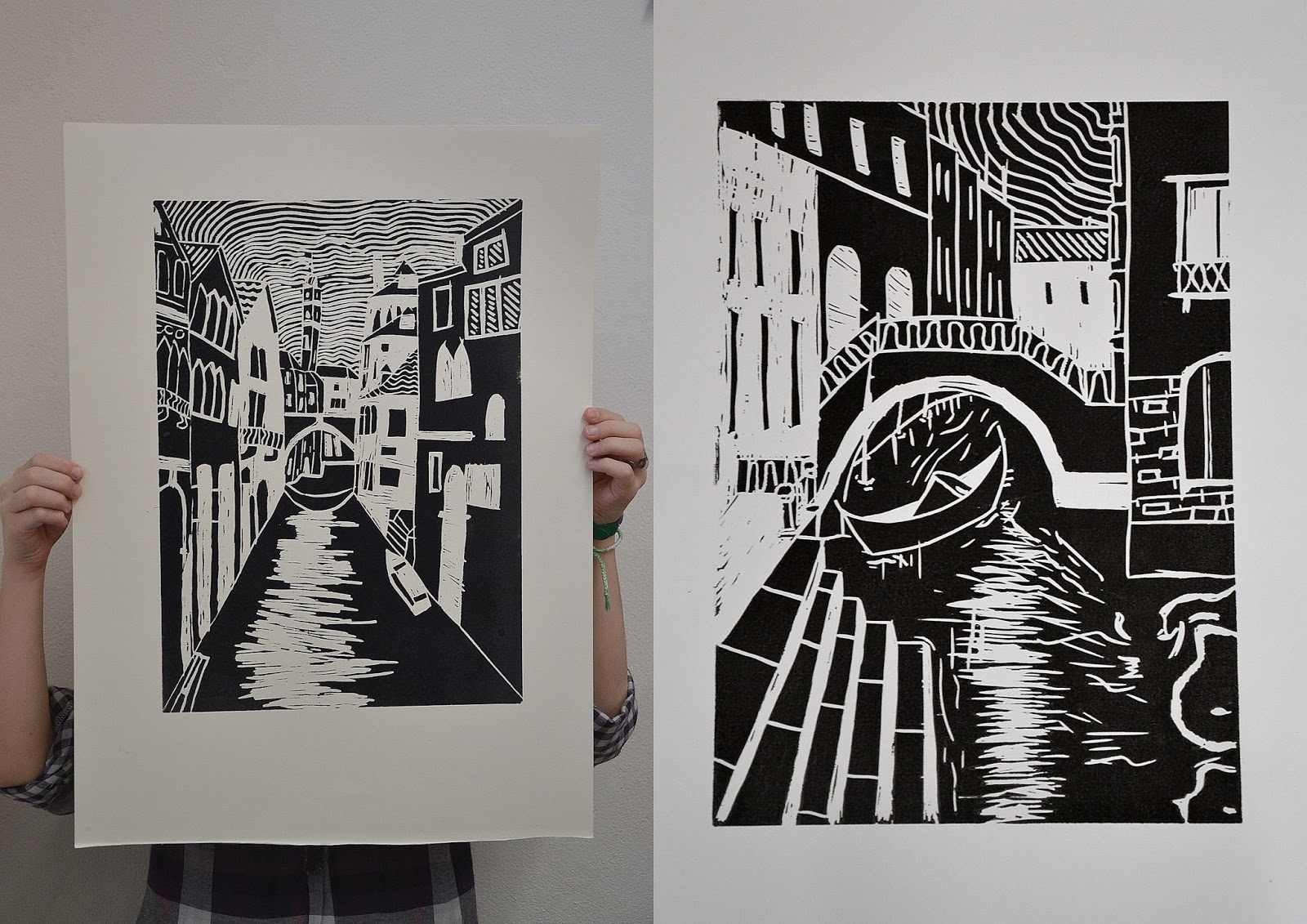 RECYVECI: čiernobiely linoryt