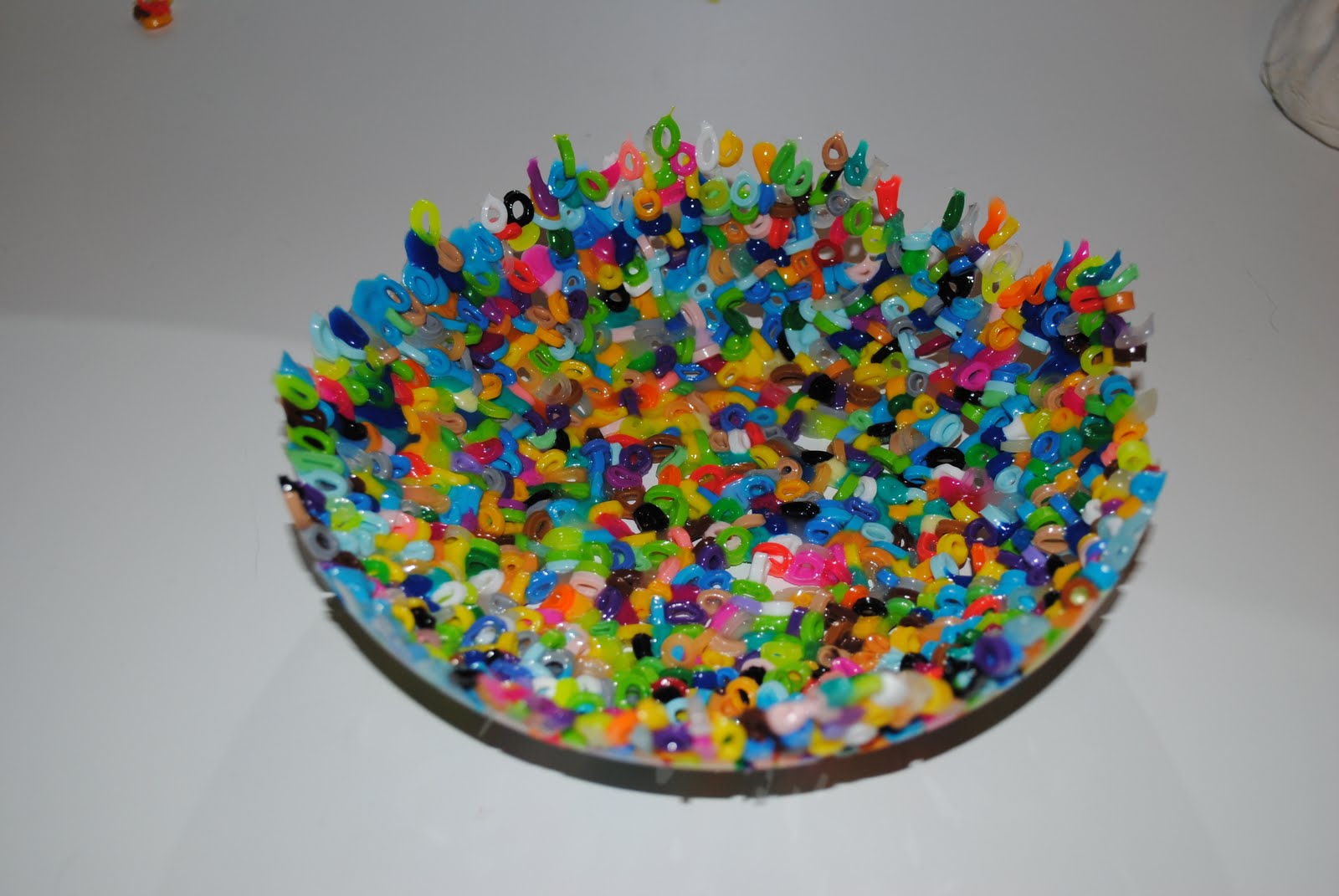 Adventures in DIY: Melted Plastic Bead Bowl