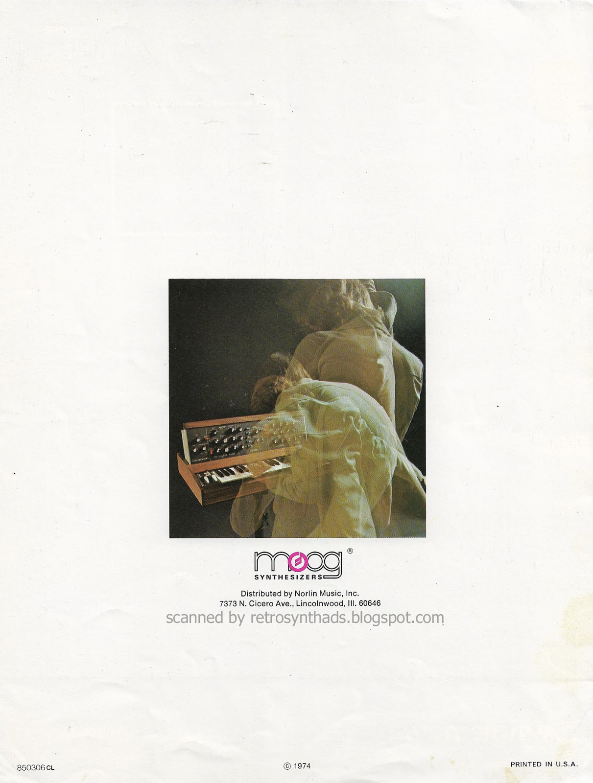 Retro Synth Ads: Moog Minimoog "The Moog for the road" brochure/poster ...