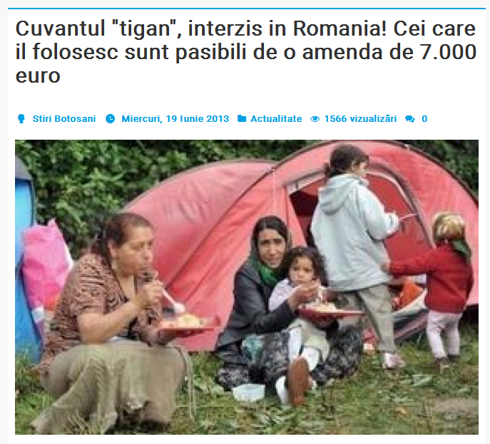 Brigada Națională Autoritaristă: Problema Ţigănească