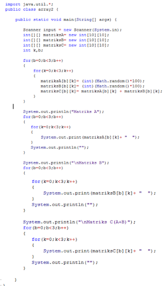 Belajar Java: array di java