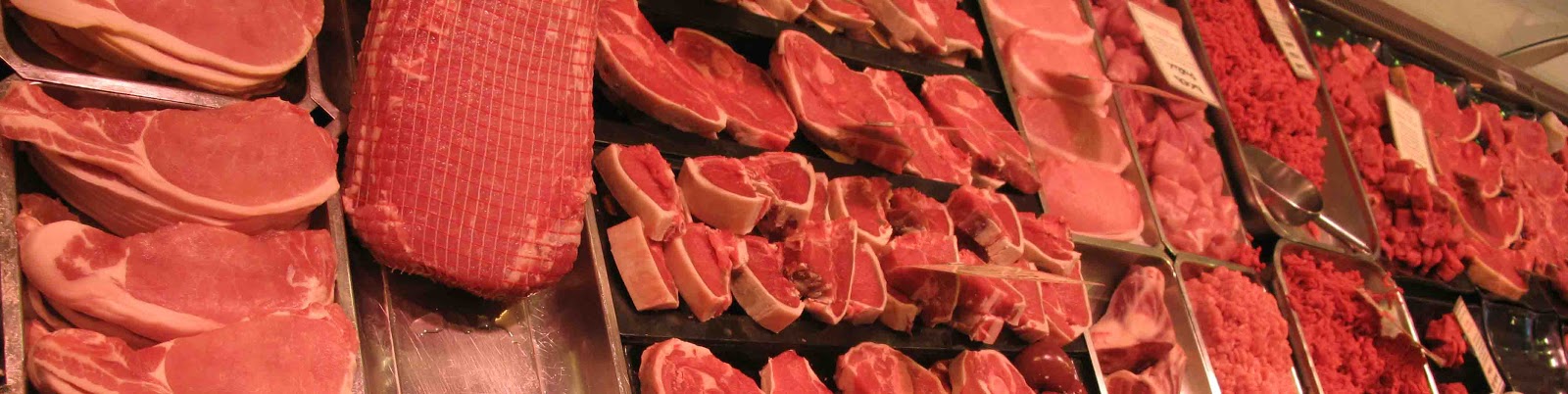 CURVES AND COLOURS IN A BUTCHER’S SHOP