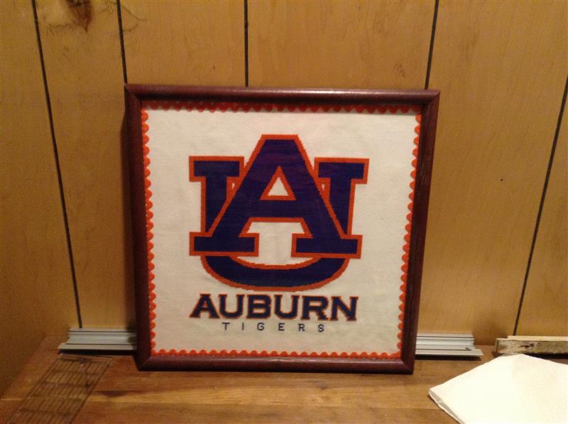 EASY PATTERNS: Auburn University Tigers cross-stitch pattern