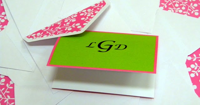 Creating Laura: Easy Custom Thank You Notes