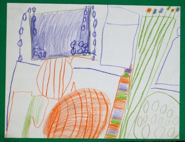 Creating Art With Kids: still life contour drawing