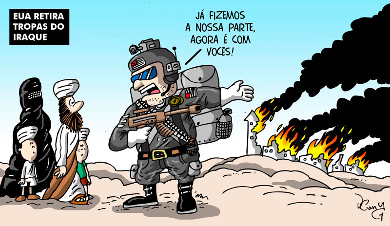 Charges do Denny: • EUA devolvem o Iraque