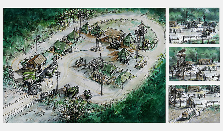GUSTAVO DALL´OCCHIO Storyboards: RV5 Army. Set Design. Arte: Jean Louis ...