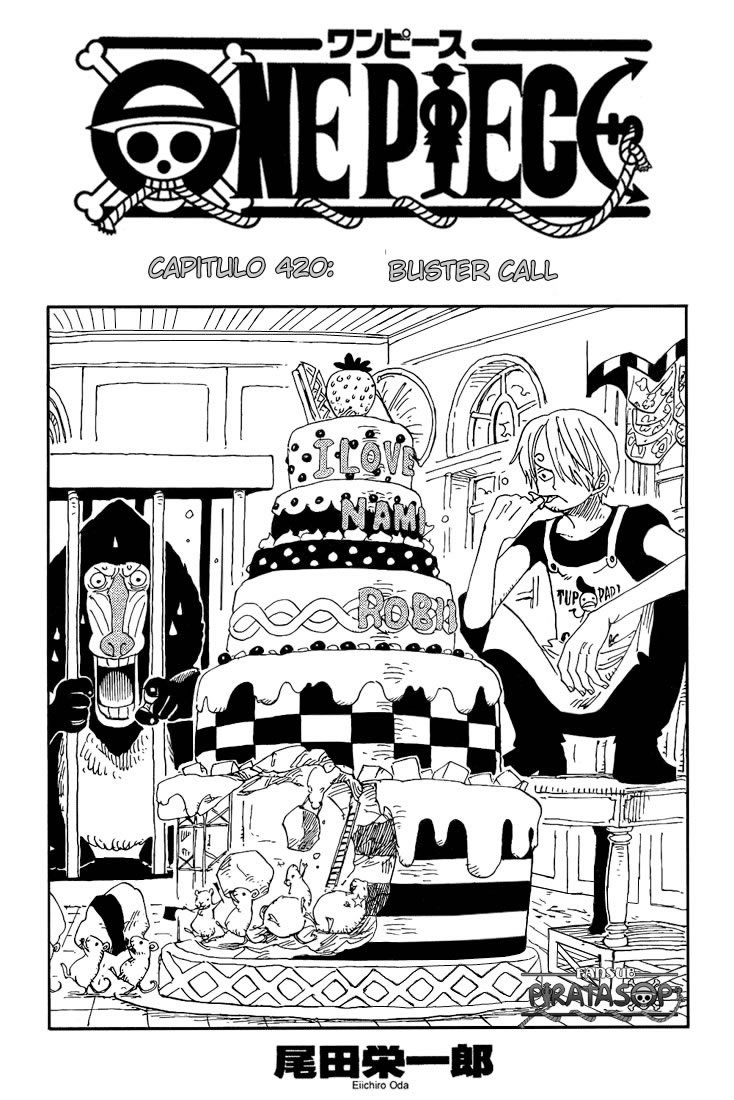 One Piece Manga Capitulo 420. Buster Call ~ ParaisoGrandLine