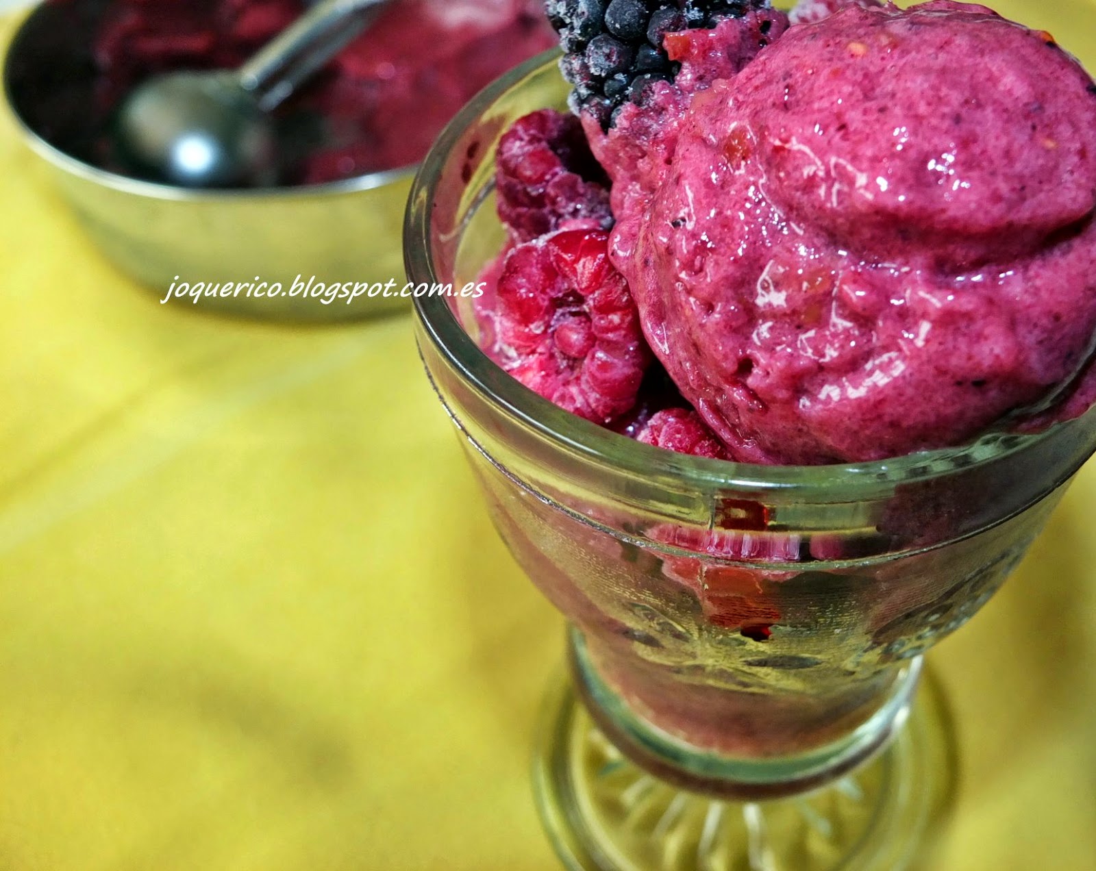 Jo que rico: Helado de frutos rojos crudivegano # 30