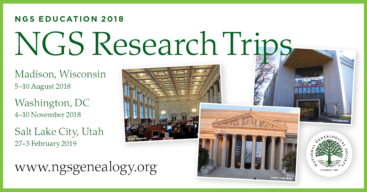 UpFront with NGS: The National Genealogical Society Announces Three ... UpFront with NGS: The National Genealogical Society Announces Three ...
