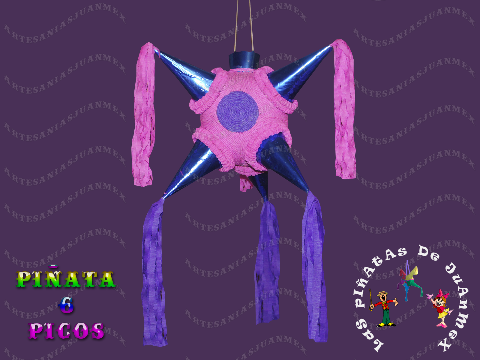 LAS PIÑATAS DE JUANMEX: Mis Piñatas, Piñata Estrella 6 Picos