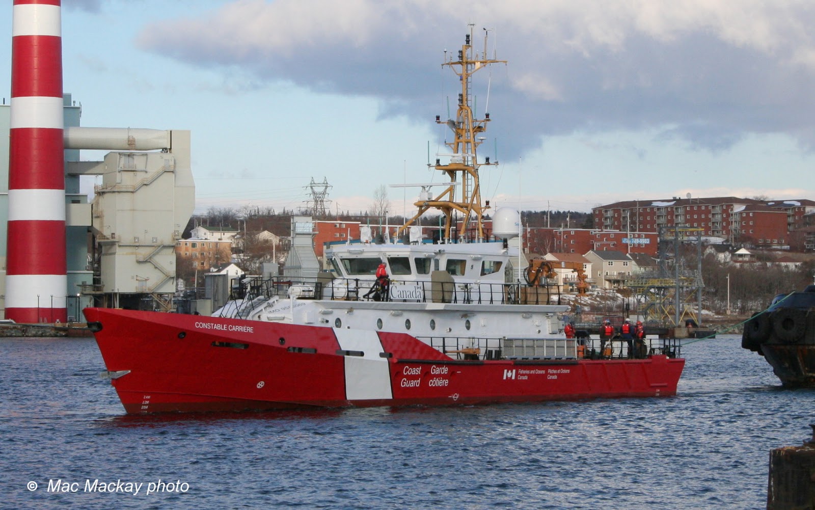 Shipfax: Constable Carrière, like a duck to water