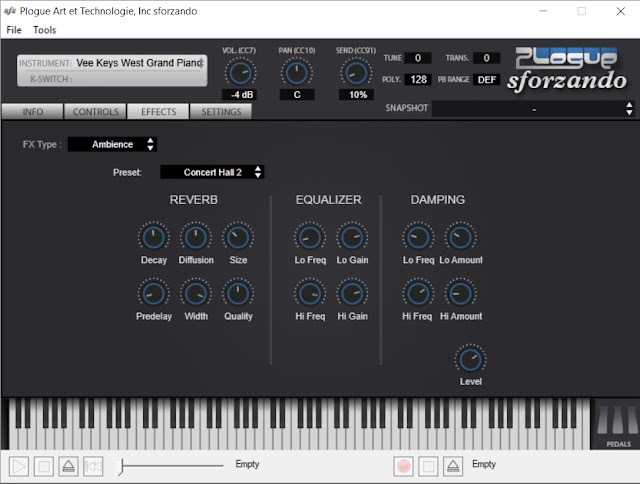 Settings in Sforzando