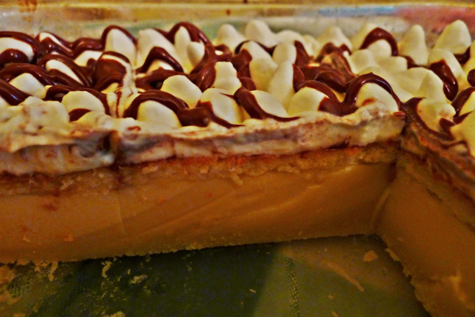 con aroma a caserito: TARTA MAGICA CUBIERTA DE NATA Y NOCILLA ! / NUTREXPA