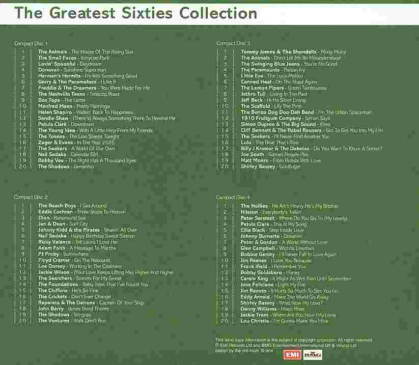 ENTRE MUSICA: THE GREATEST SIXTIES COLLECTION - 80 Definitive hits from ...