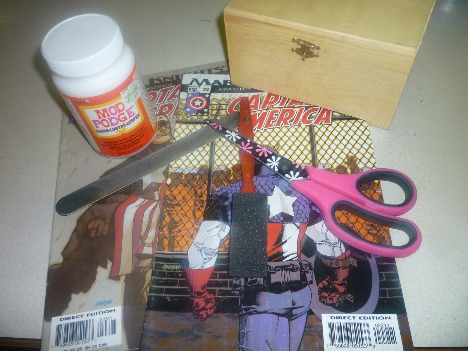 The Classy Punk: DIY For Him Comic Book Box!