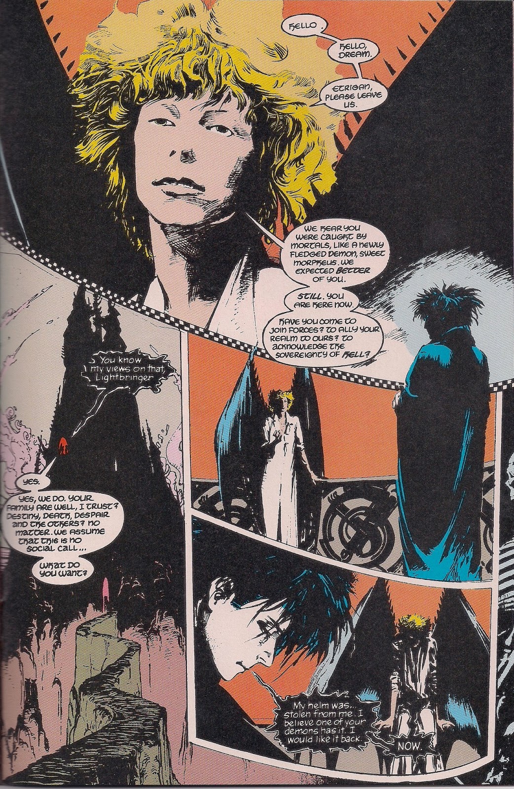 The Blog of Retrofuture: Lucifer's first appearance (original and redrawn)