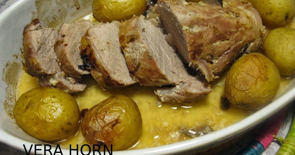 Filé de porco assado com batatas - Culinária-Receitas - Mauro Rebelo