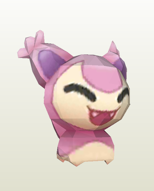 Portgas D Papercraft: Skitty Doll